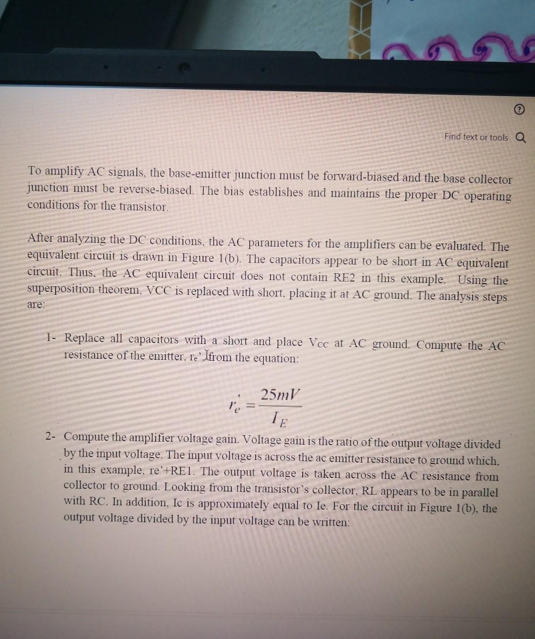 Solved INTRODUCTION In a common-emitter (CE) amplifier, the | Chegg.com