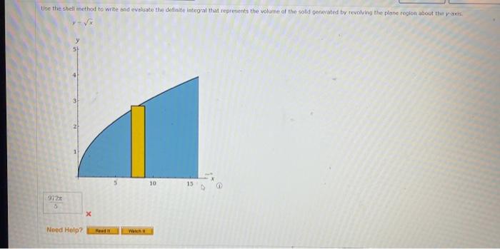 Solved Use the shelf method to write and evaluate the | Chegg.com