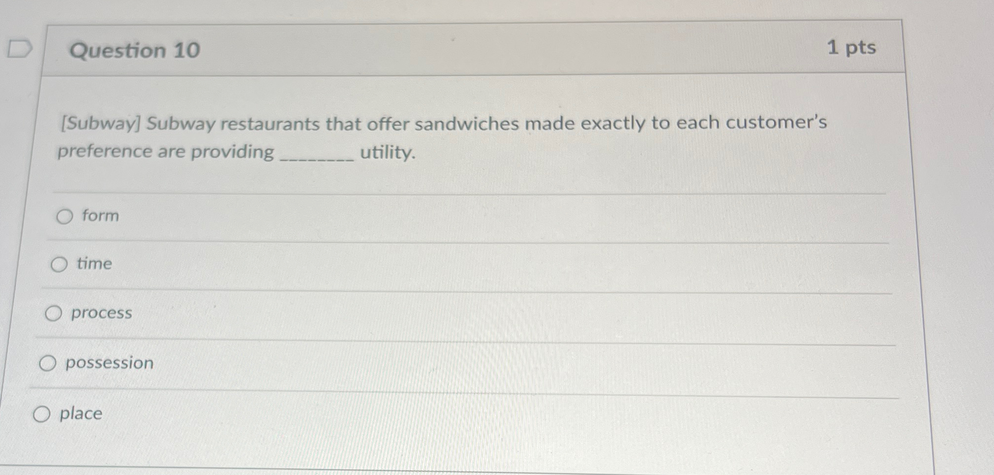 Solved Question 101pts[Subway] ﻿Subway restaurants that | Chegg.com