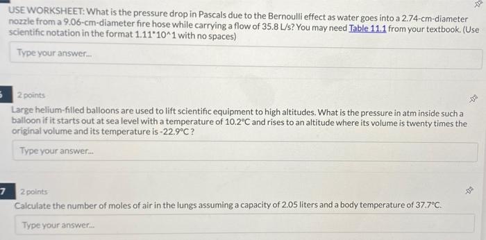Solved USE WORKSHEET: What is the pressure drop in Pascals | Chegg.com