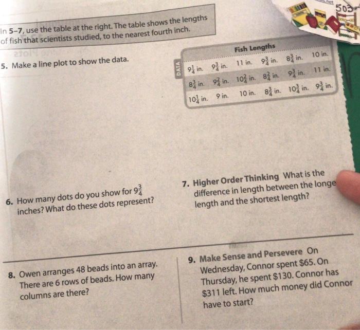 Solved 503 In 5-7, use the table at the right. The table | Chegg.com