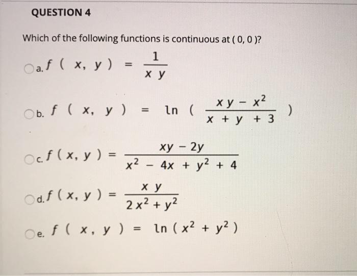 Solved Question 10 For A Function Fxy Suppose That Fxx 