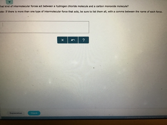 Solved hat kind of intermolecular forces act between a | Chegg.com