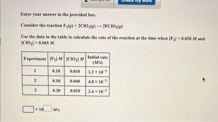 Solved Enter your answer in the provided box. Consider the | Chegg.com