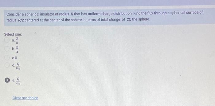 Solved Consider a spherical insulator of radius R that has | Chegg.com