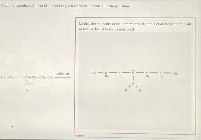 Solved Predict the product of the oxidation of the given | Chegg.com