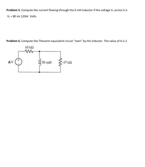 Solved Problem 5. Compute the current flowing through the | Chegg.com