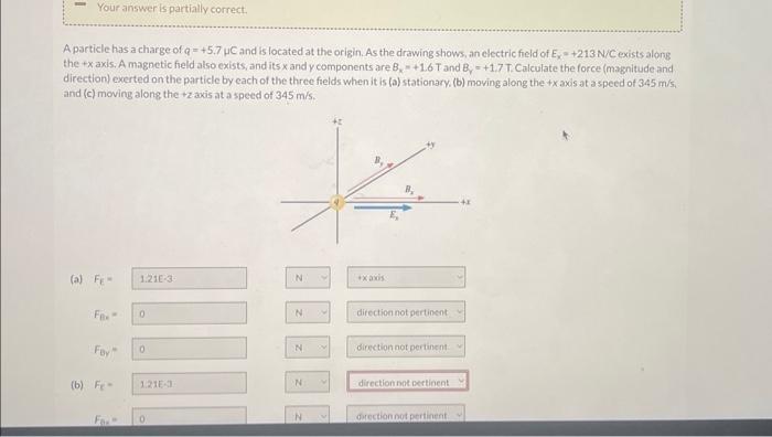 Solved A particle has a charge of q=+5.7μC and is located at | Chegg.com