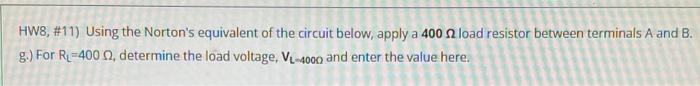 Solved HW8, \#11) Reduce the circuit shown below between | Chegg.com