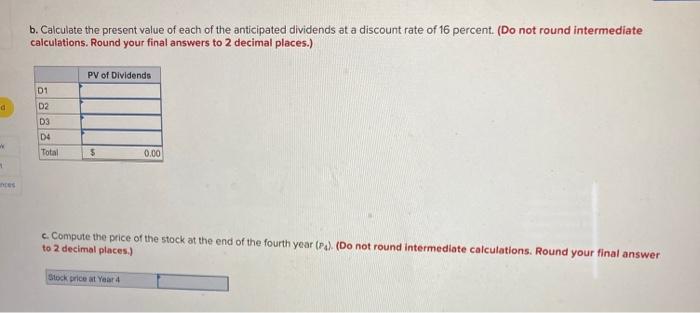 Solved Problem 10-35 Common stock value based on PV | Chegg.com