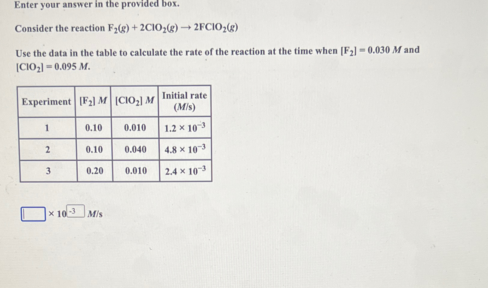 Solved Enter your answer in the provided box.Consider the | Chegg.com