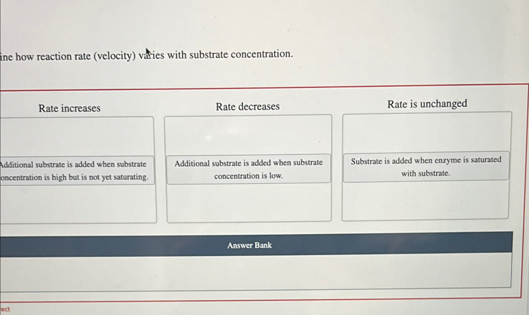 Solved ine how reaction rate (velocity) ﻿vaties with | Chegg.com