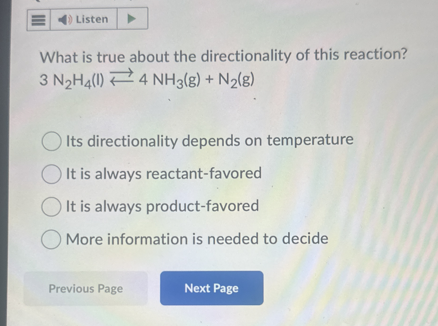 Solved What is true about the directionality of this | Chegg.com