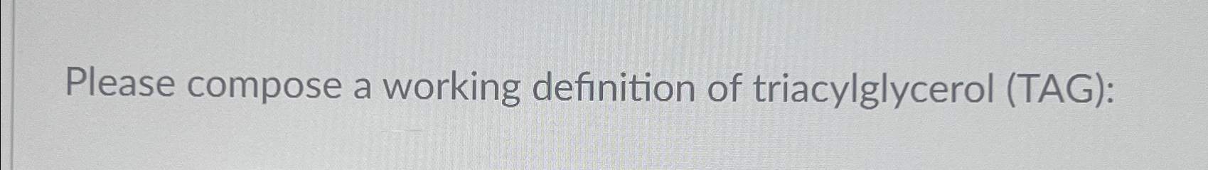 Solved Please compose a working definition of | Chegg.com