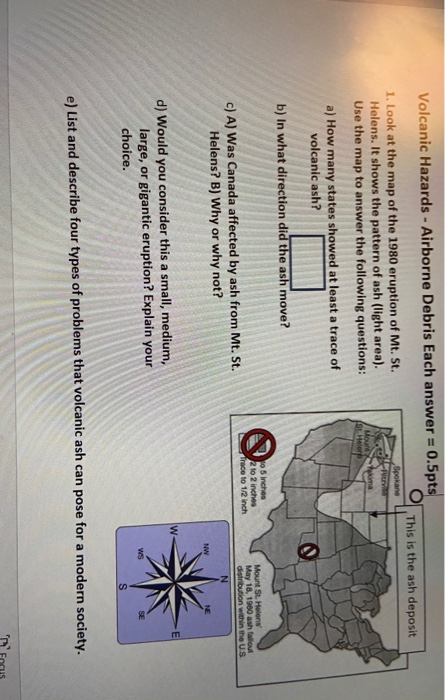 Solved Please help with geology homework for the problems in | Chegg.com