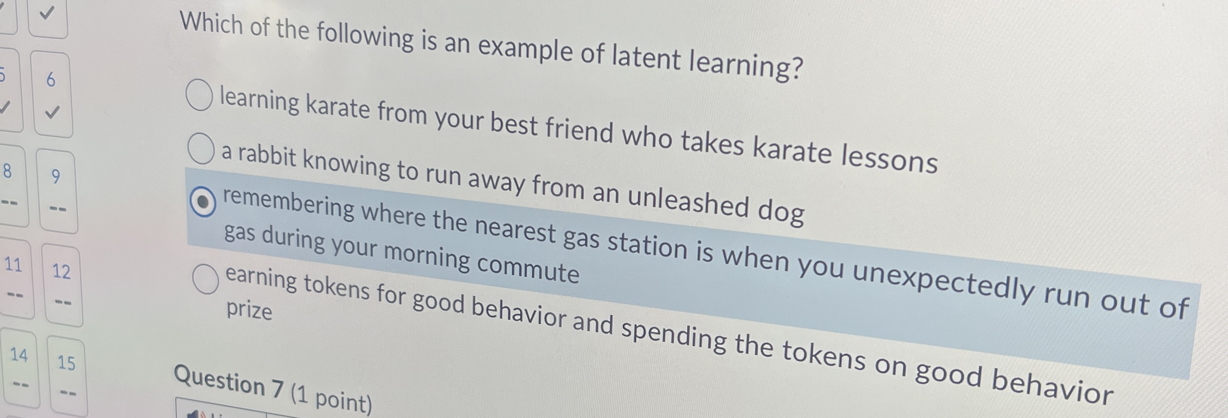 Solved Which of the following is an example of latent | Chegg.com