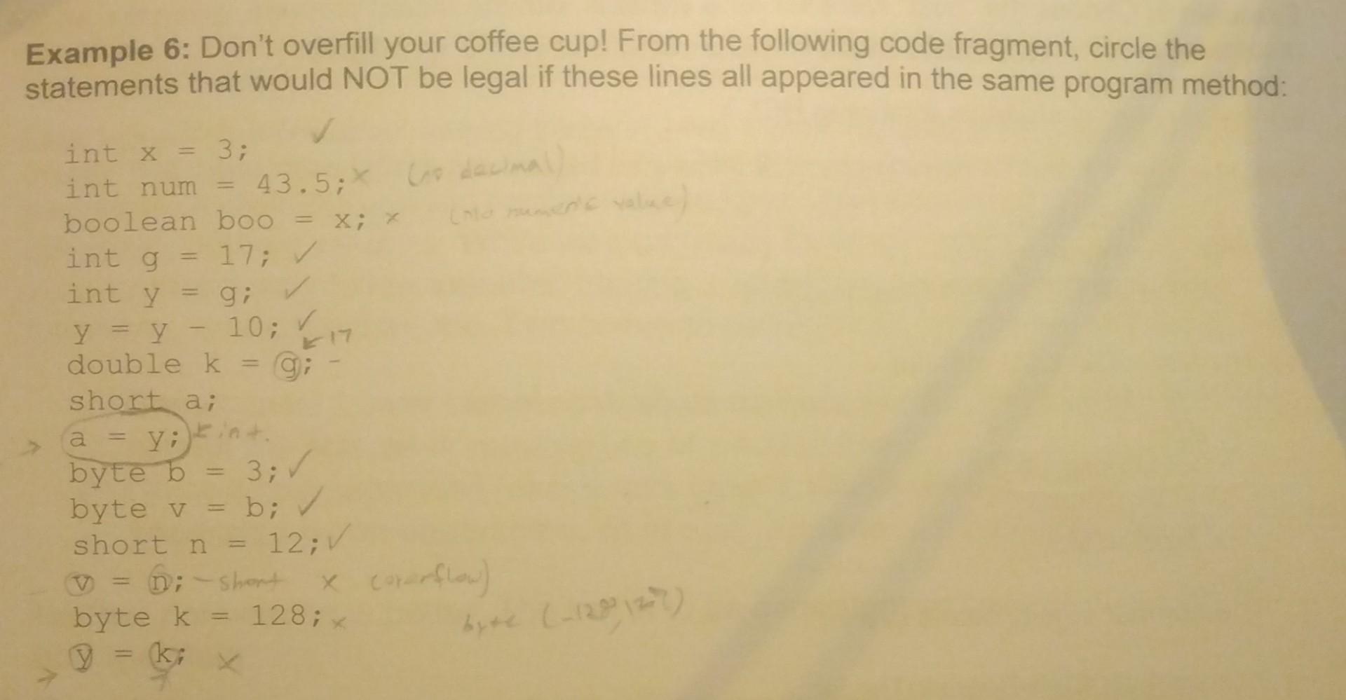 Solved Example 6: Don't overfill your coffee cup! From the | Chegg.com