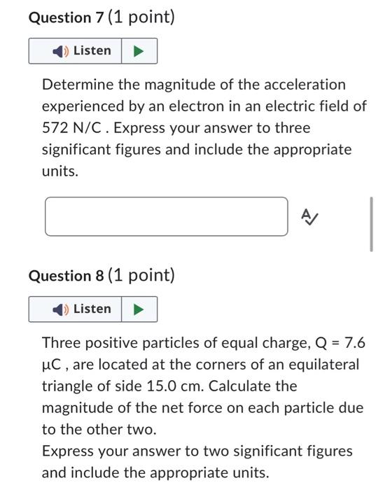 Solved Determine the magnitude of the acceleration | Chegg.com