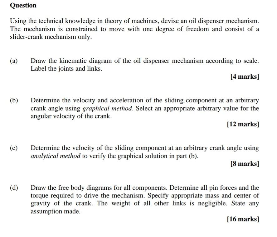 Solved Question Using the technical knowledge in theory of | Chegg.com