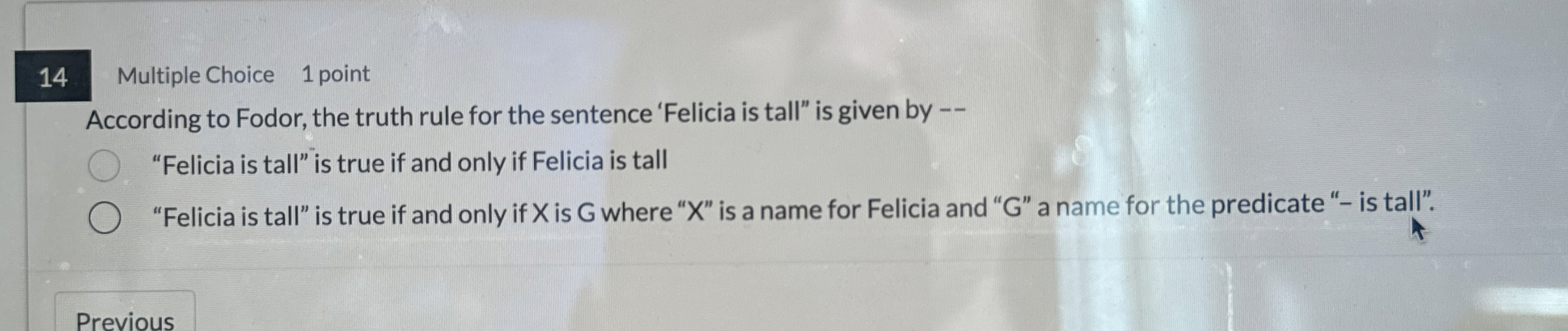 Solved 14Multiple Choice 1 ﻿pointAccording to Fodor, the | Chegg.com
