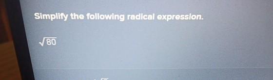 Solved Simplify the following radical expression.802 | Chegg.com