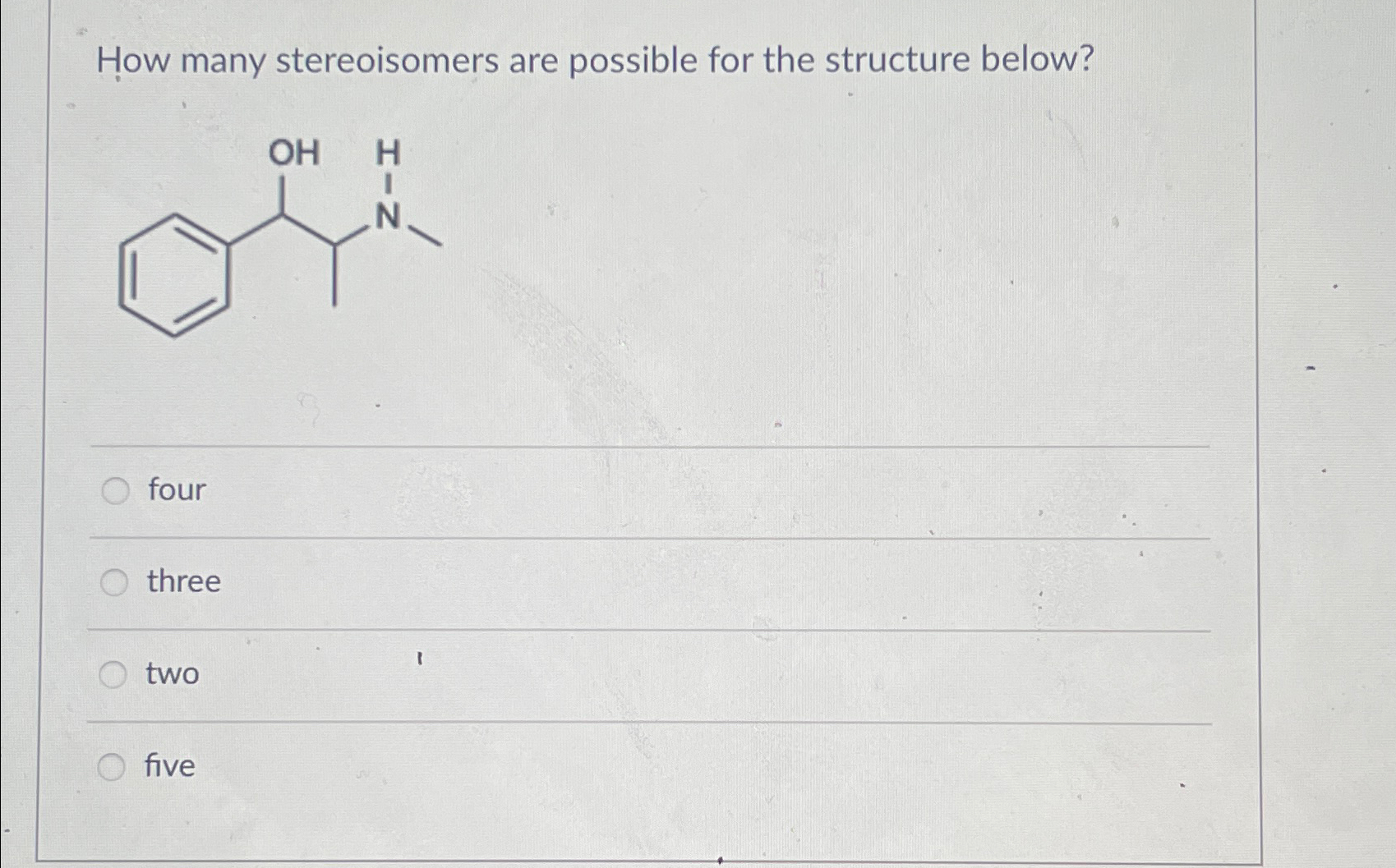 Solved How many stereoisomers are possible for the structure | Chegg.com