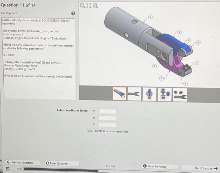 Solved E41002: Modify this assembly in SOUOWORKS (Gripper | Chegg.com