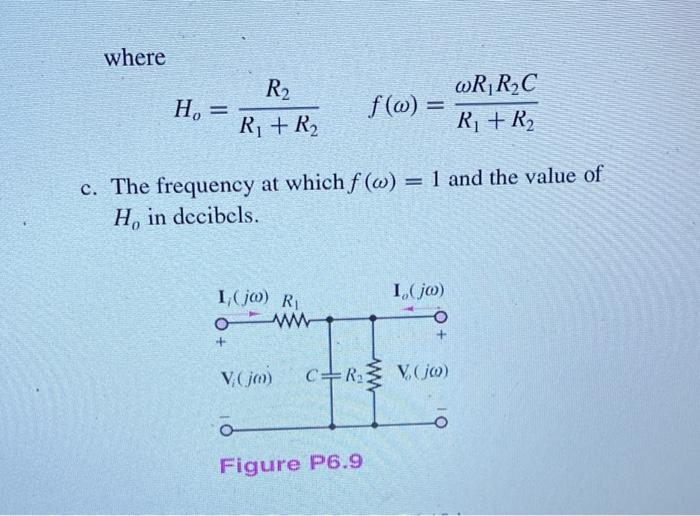 Solved 6.9 In the circuit of Figure P6.9: | Chegg.com
