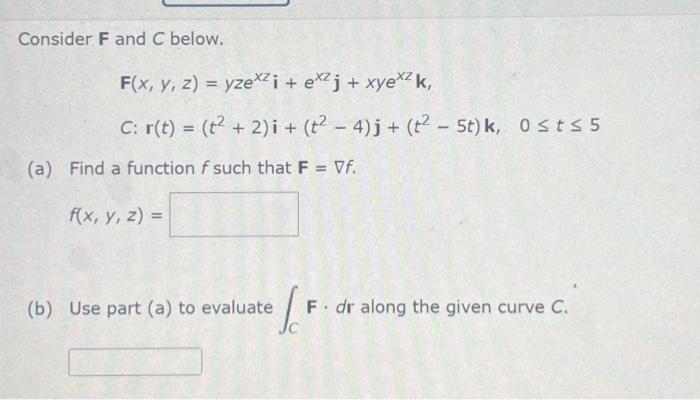 Solved Consider F and C below. | Chegg.com