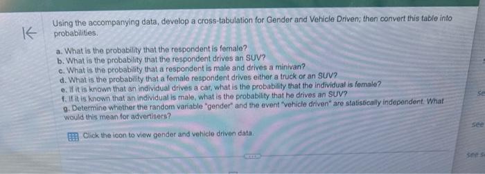 Solved Using the accompanying data, develop a | Chegg.com