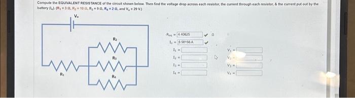 Compute the EQUIVALENT RESISTANCE of the circuit | Chegg.com