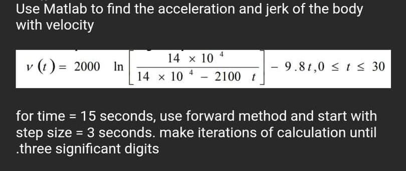 Solved Please Use Matlab Script Function To Find The Answer 1828