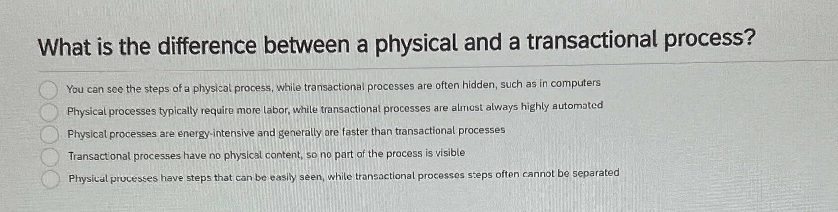 Solved What is the difference between a physical and a | Chegg.com