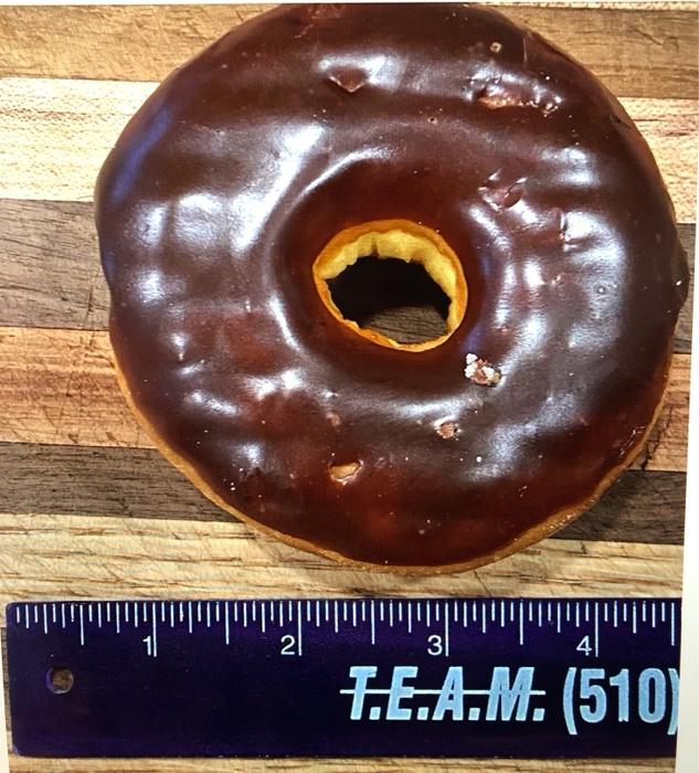 Approximate the measurements for the donut and the | Chegg.com