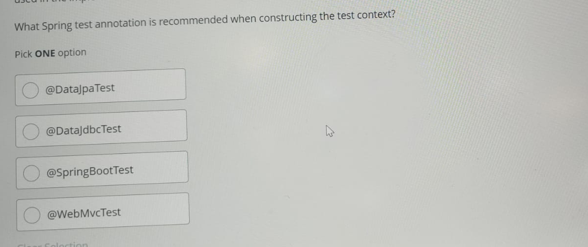 Solved What Spring Test Annotation Is Recommended When