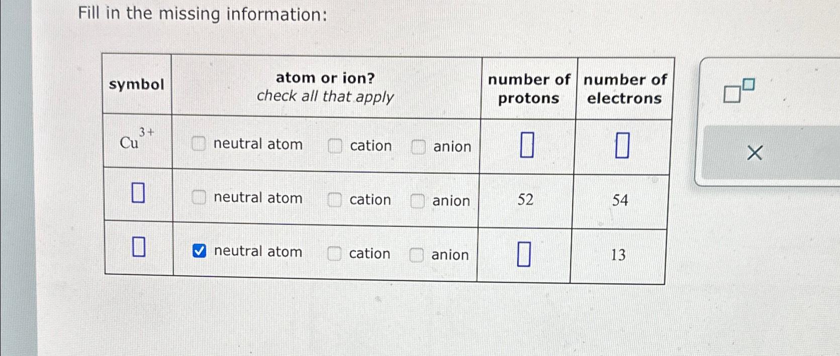 Solved Fill in the missing | Chegg.com