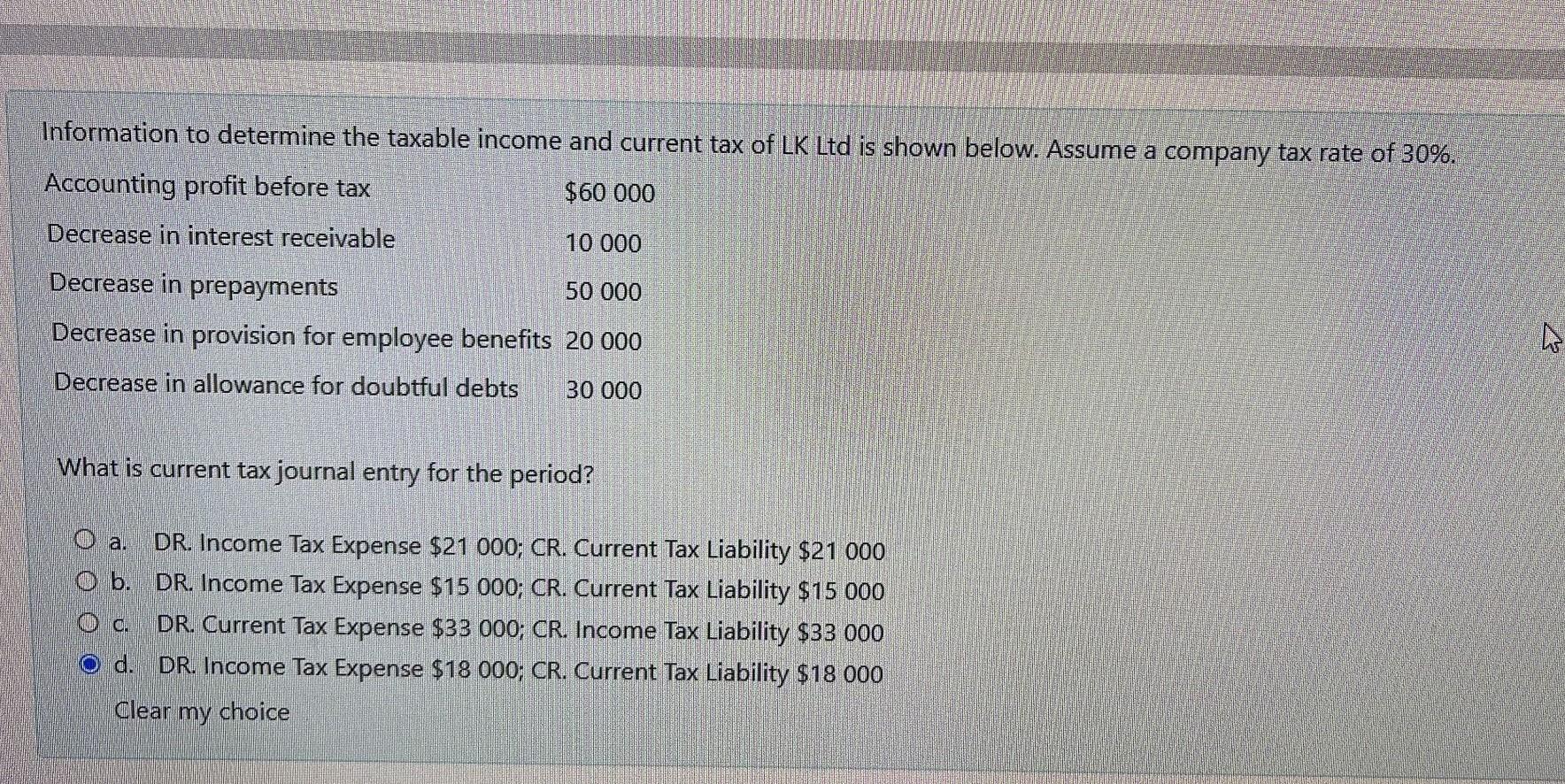 Solved Information to determine the taxable income and | Chegg.com