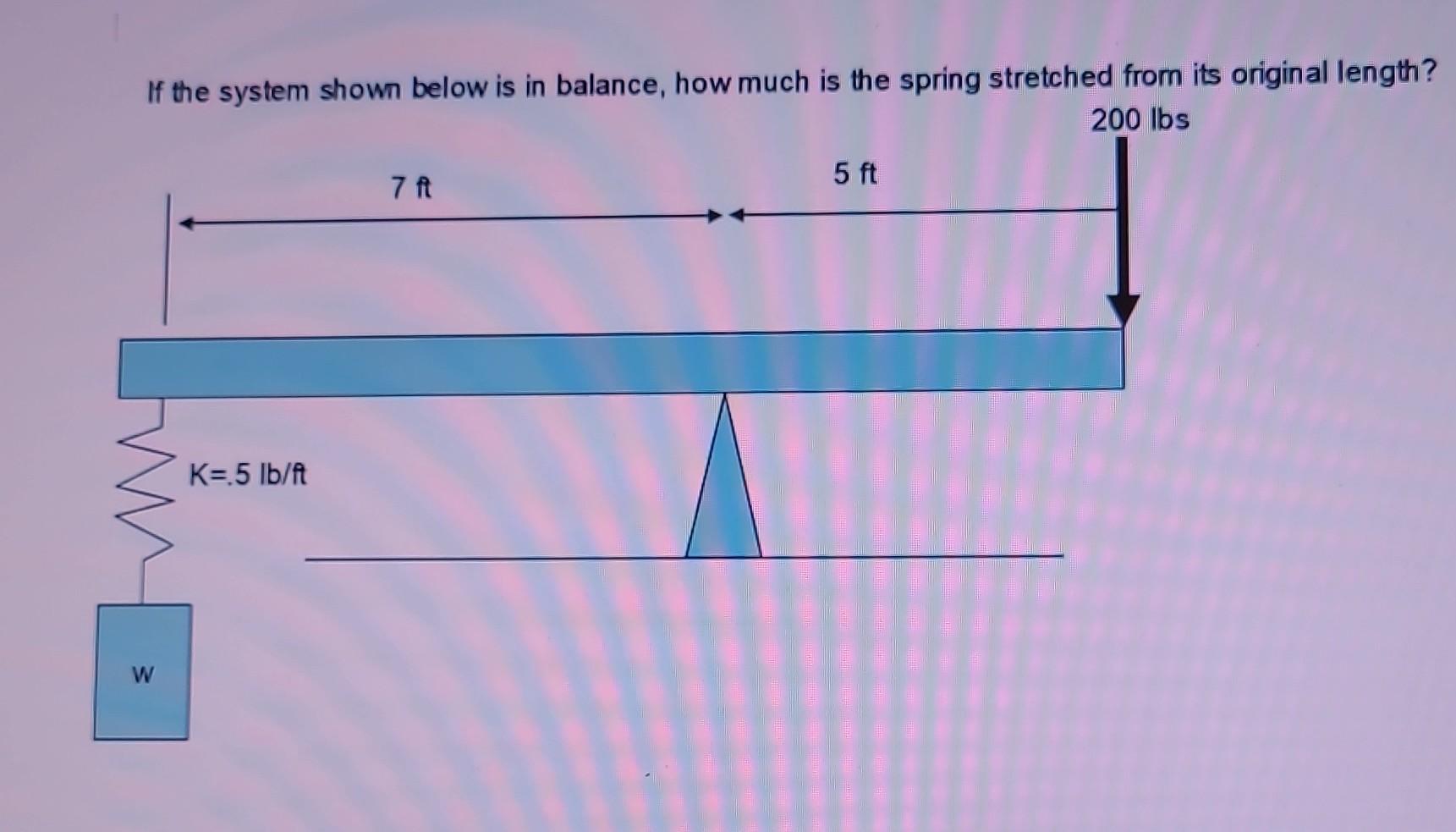 Solved If the system shown below is in balance, how much is | Chegg.com