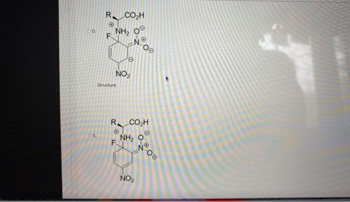 Solved RCO2H B NH2 F NO2 NO2 Structure RCO2H F NH2 NO2 NO2 | Chegg.com
