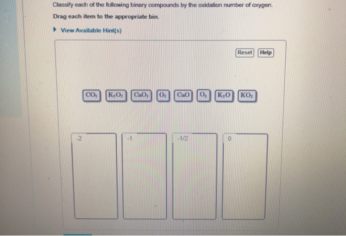 Solved Classify each of the following binary compounds by | Chegg.com