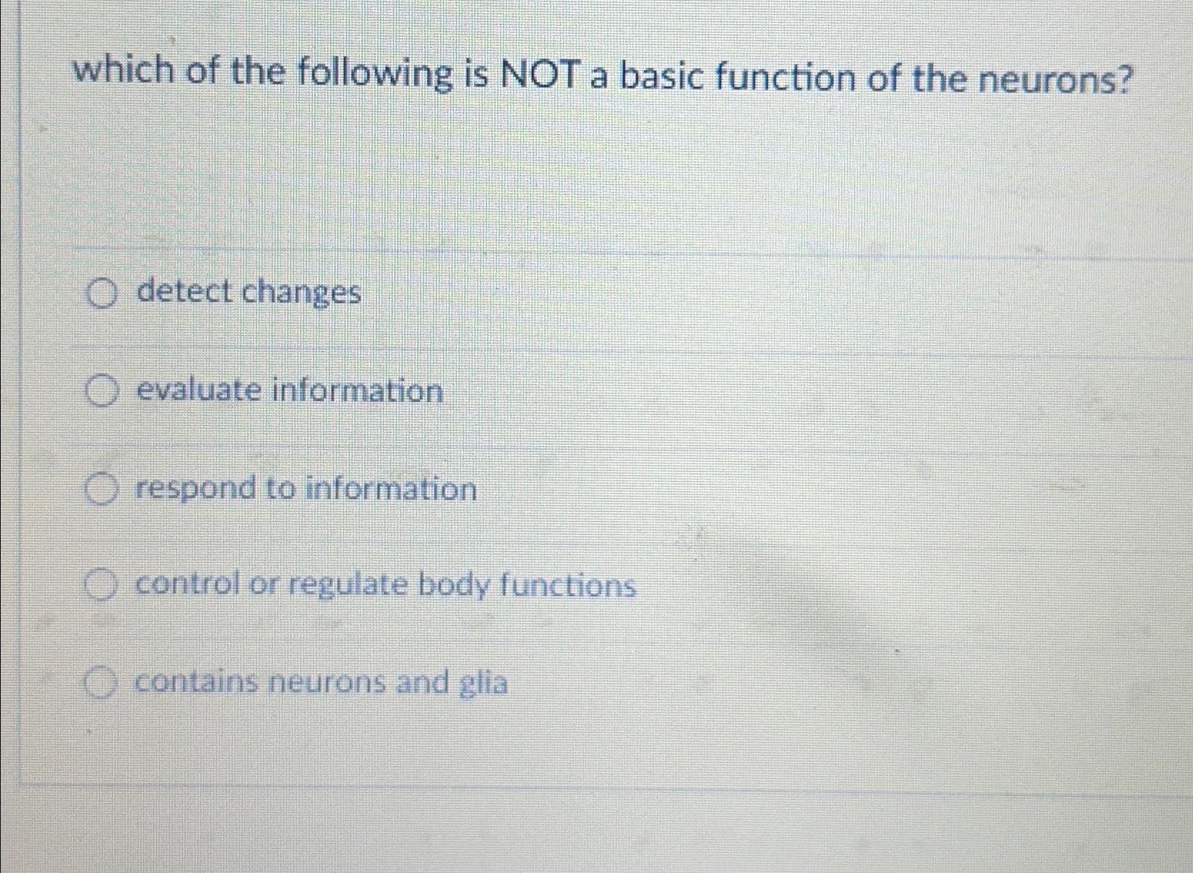 Solved which of the following is NOT a basic function of the | Chegg.com