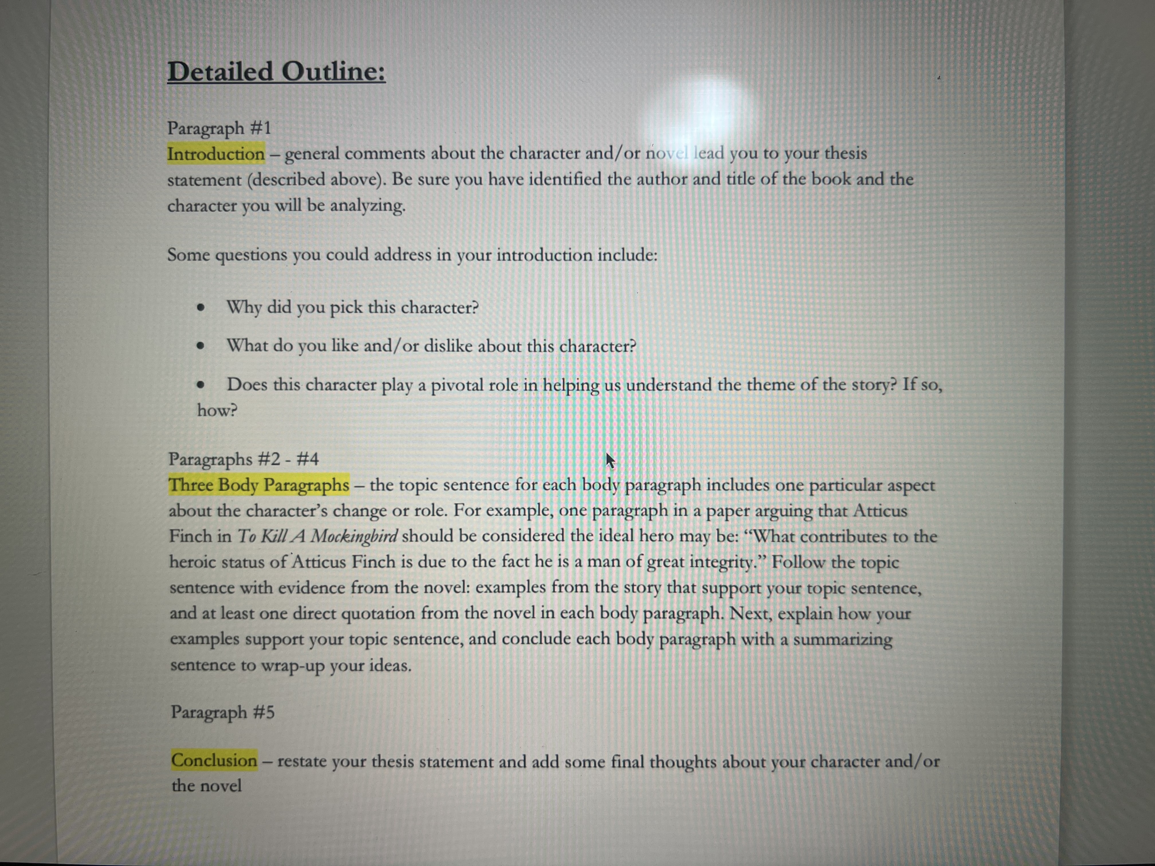 Solved My essay question is this "Does your character | Chegg.com