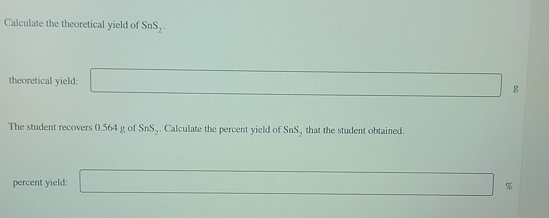 Solved Tin(IV) sulfide, SnS2, a yellow pigment, can be | Chegg.com