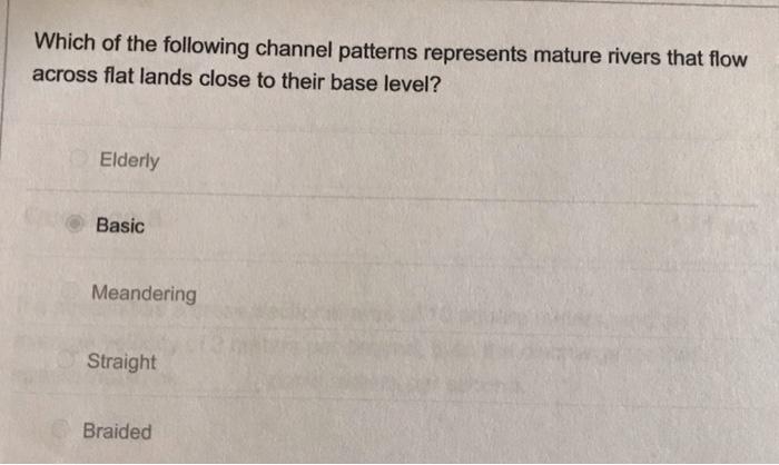 Solved A river's competence is the maximum grain size the | Chegg.com