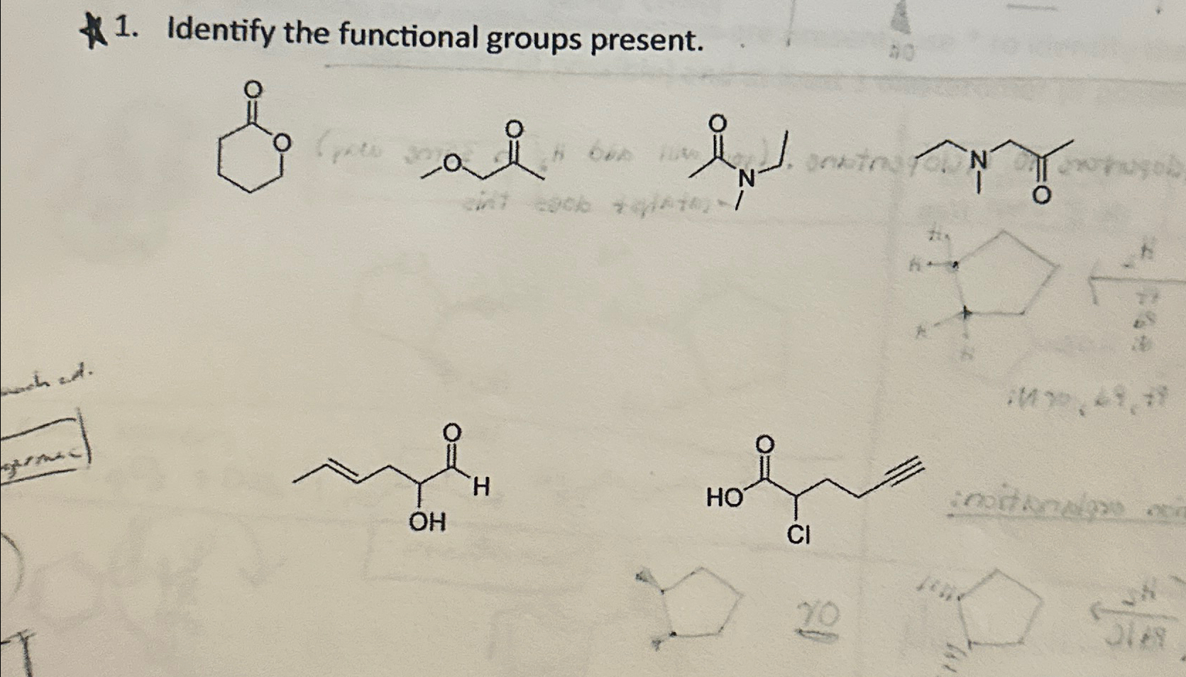 Solved Identify the functional groups present.phe 2 . | Chegg.com