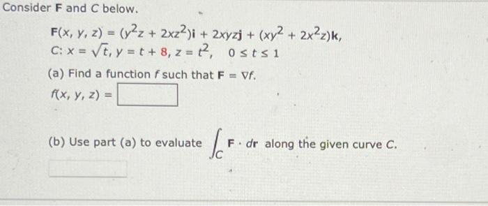 Solved Consider F and C below. | Chegg.com