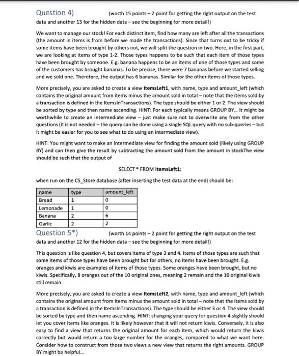 There are 100 points you can get in this assignment. | Chegg.com