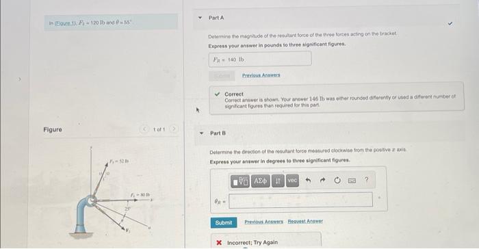 [Solved]: Determine the magnilude of the resulari forse of