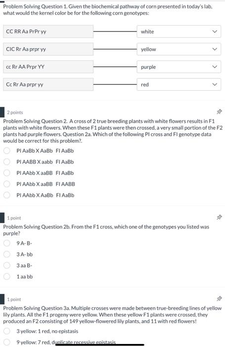 Problem Solving Question 1. Given the biochemical | Chegg.com