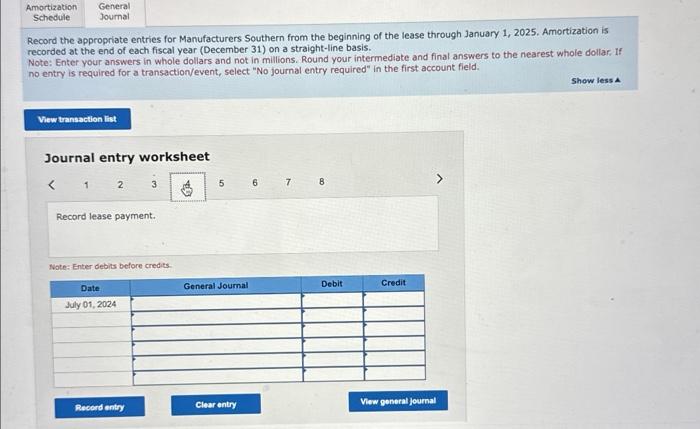 Solved Exercise 15-6 (Static) Finance lease; lessee [L015-2] | Chegg.com